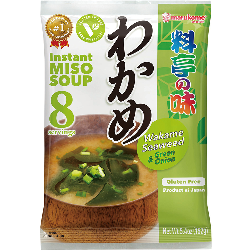 Instant Ryotei No Aji Miso Soup Wakame Seaweed Vegetarian | Products | marukome
